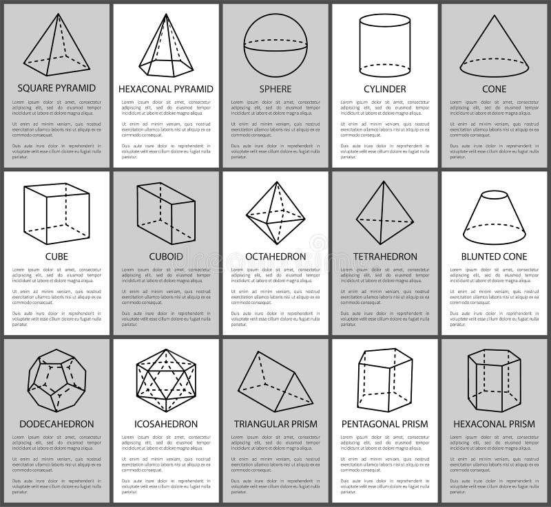 Platonic Solids Craft Pattern Template Stock Vector - Illustration of ... Platonic Solids Craft Pattern Template Stock Vector - Illustration of ...