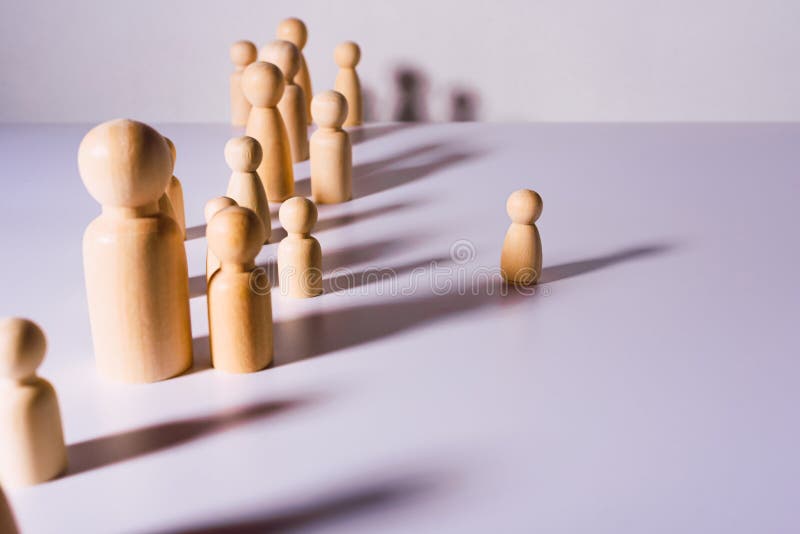 Figures in the Shape of People Casting Shadows on a Flat Surface Stock ...