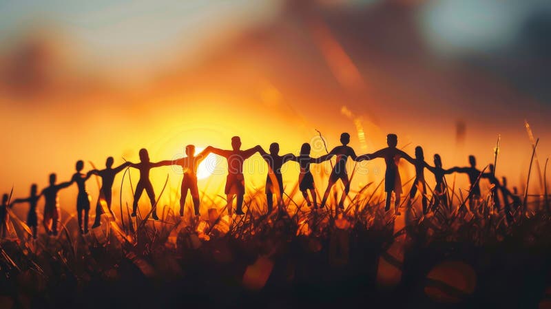 Figures in Silhouette Reveal the Beauty of Human Connection and Joy ...