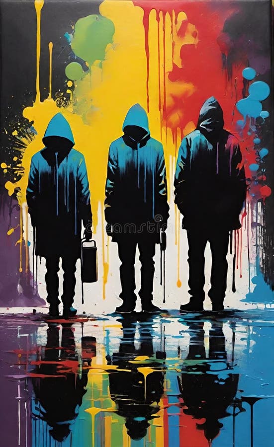 Figures, Silhouettes of People on a Light Background Stock Illustration ...