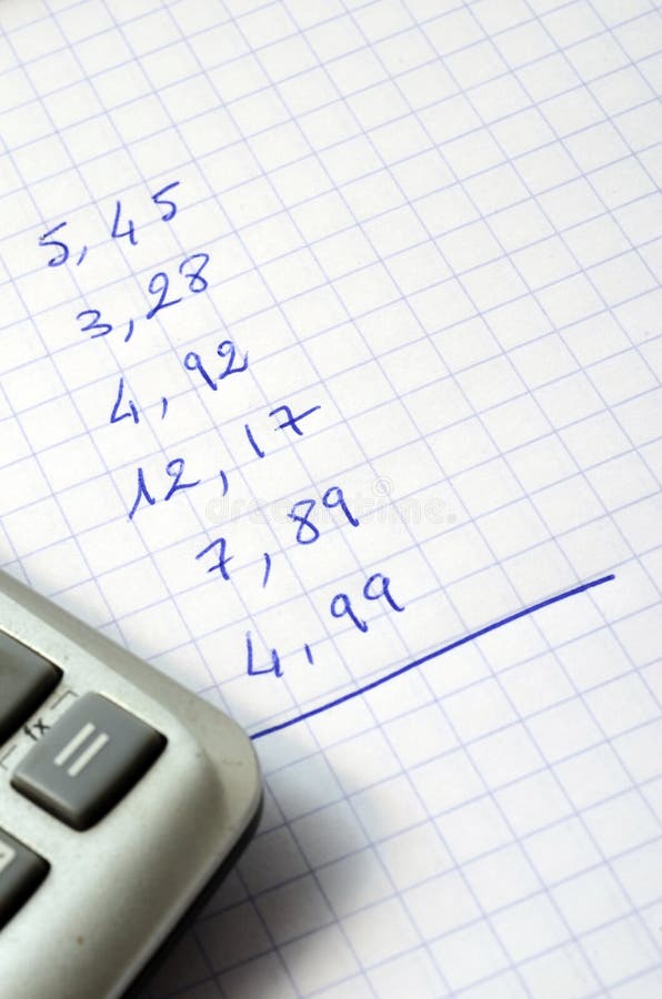 Figures and Sum for Outlay Background Stock Photo - Image of outlay ...