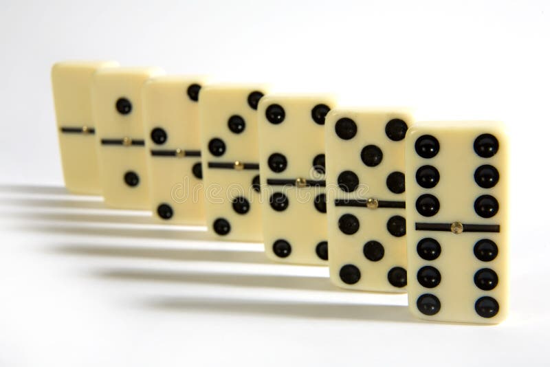 Figures from yellow domino stock photo. Image of calculate - 7373428