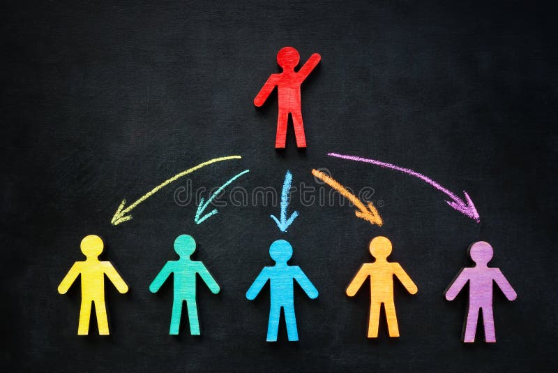 Figurine As a Leader and Colorful Figures. Inclusive Leadership and ...