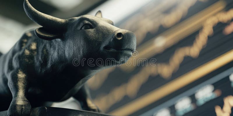 A Figurine of a Bull Placed on a Table, Often Used As Decorative Piece ...