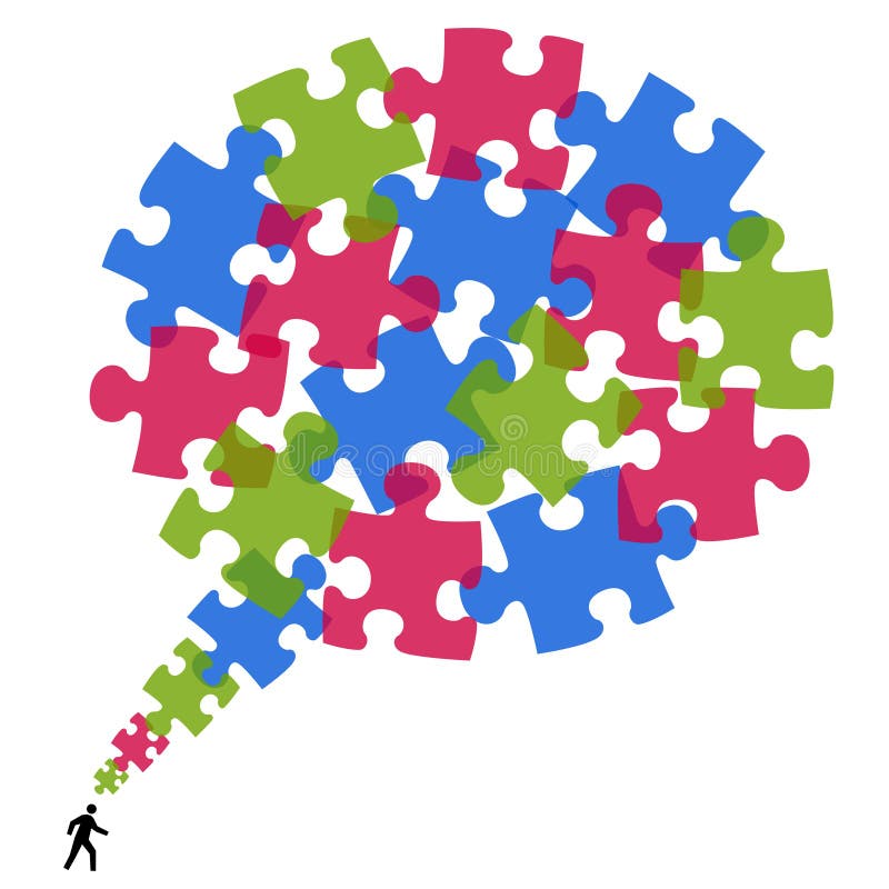 Figuring it out stock illustration. Illustration of brains - 35159494