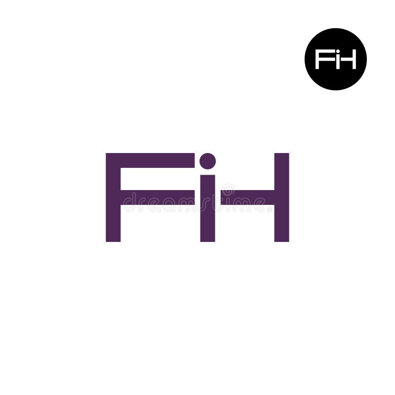 FIH Logo Letter Monogram Design Stock Vector - Illustration of initial ...