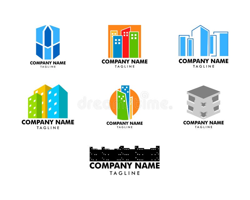 Fije De La Ciudad Logo Template Design Ilustración del Vector ...