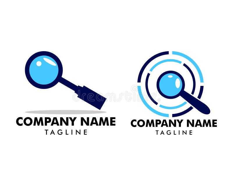 Fije De La Lupa Logo Template Design Ilustración del Vector ...