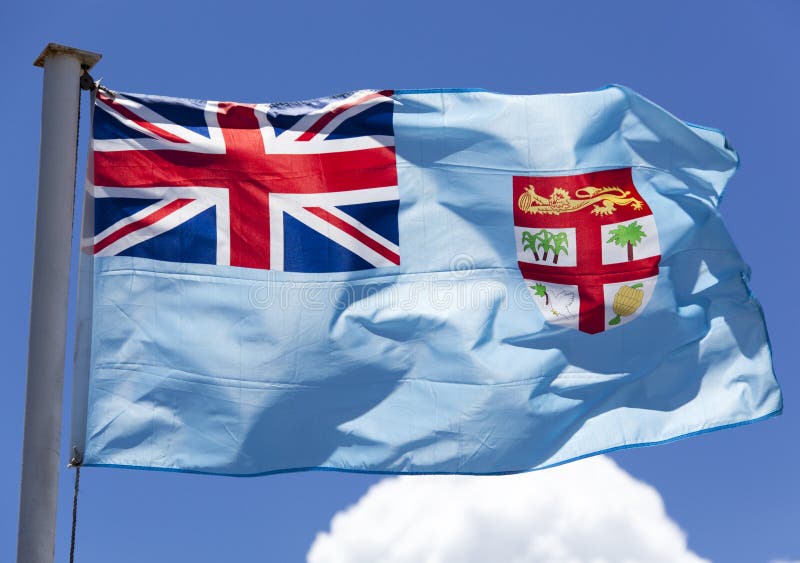 Fiji Flag stock image. Image of blue, fiji, travel, symbol - 69563269