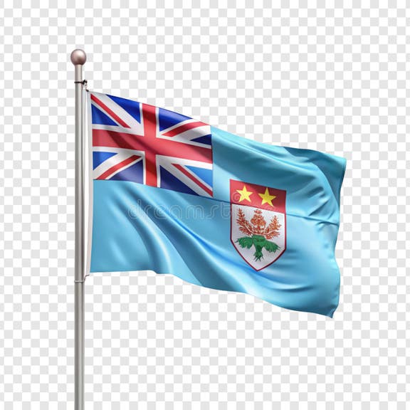 Fiji Flag Transparent Background Stock Illustration - Illustration of ...