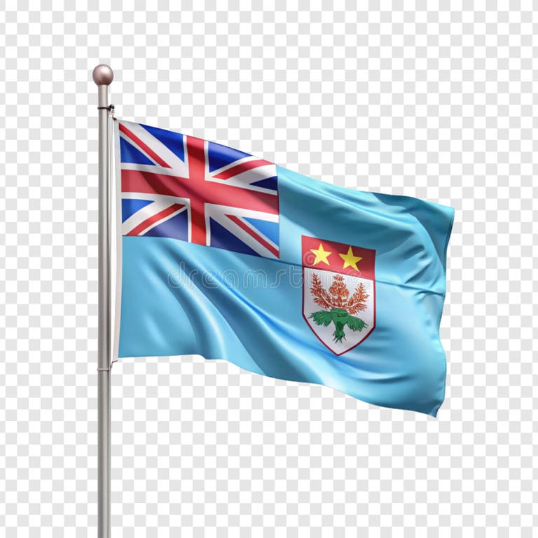 Fiji Flag Transparent Background Stock Illustration - Illustration of ...