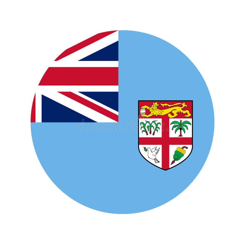 Fiji Flag Simple Illustration for Independence Day or Election Stock ...