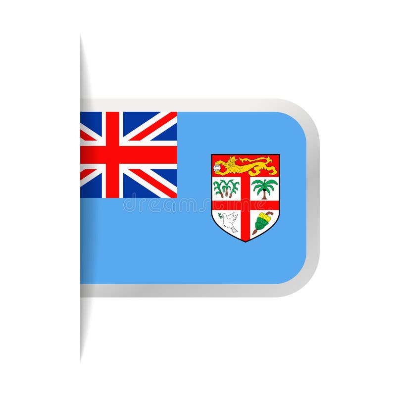 Fiji Flag Vector Bookmark Icon Stock Illustration - Illustration of ...