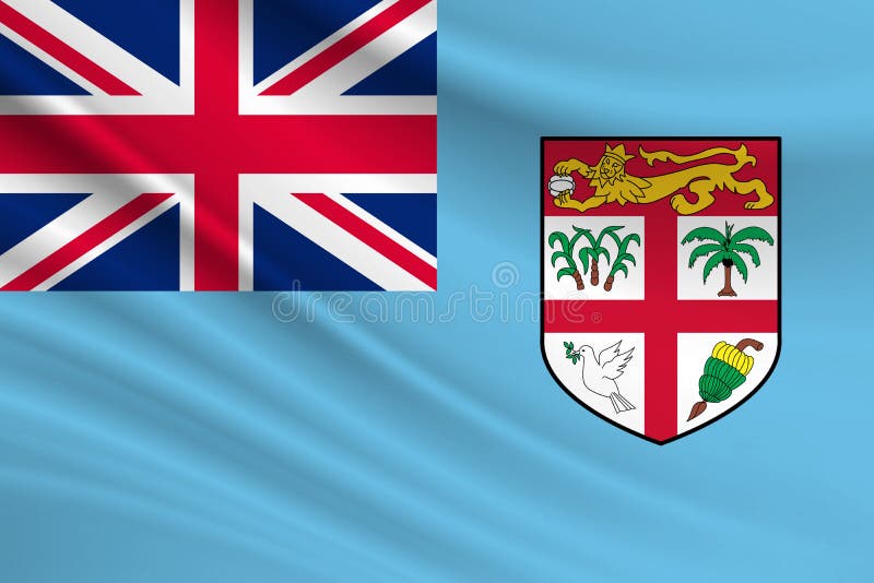 Fiji flagga fotografering för bildbyråer. Bild av nationellt - 50937835
