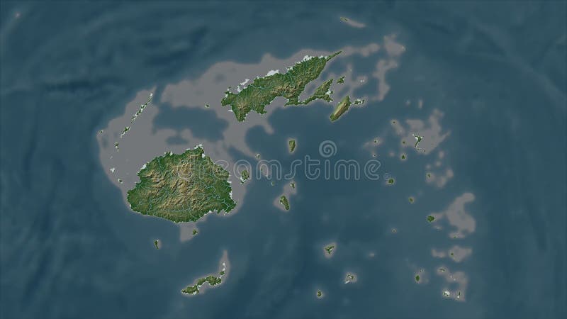 Fiji highlighted. Pale stock illustration. Illustration of world - 301634068