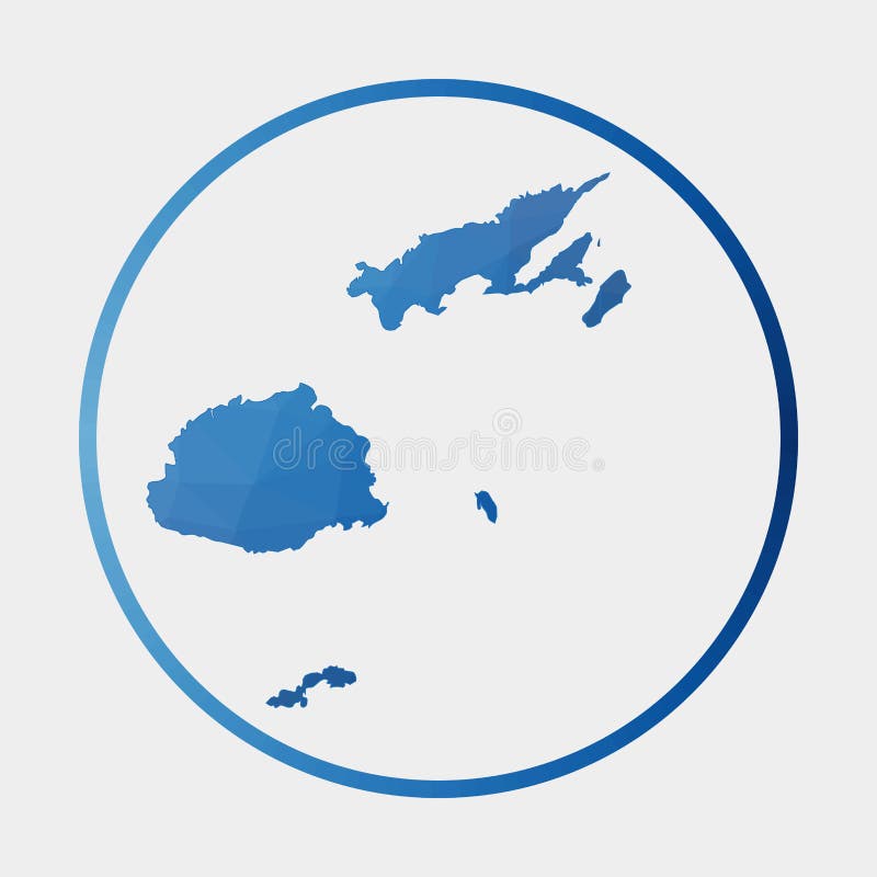 Fiji Map Icon Logo Vector Symbol Stock Vector - Illustration of sign ...