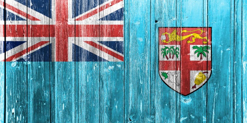Fiji Island Flag on Texture. Concept Collage Stock Image - Image of ...