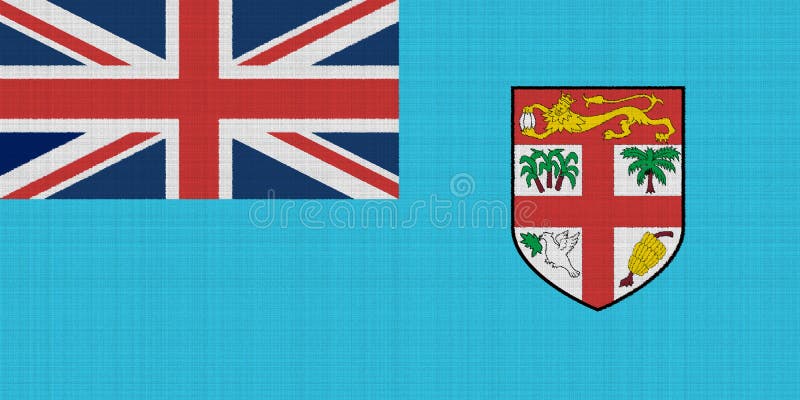 Fiji Island Flag on Texture. Concept Collage Stock Illustration ...