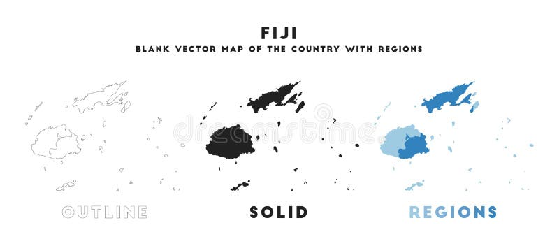 Fiji map. stock vector. Illustration of democratic, country - 268152059