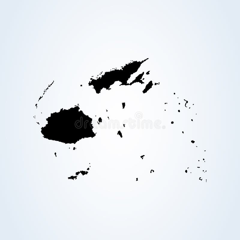 Fiji Map Simple Vector. Modern Icon Design Illustration Stock Vector ...