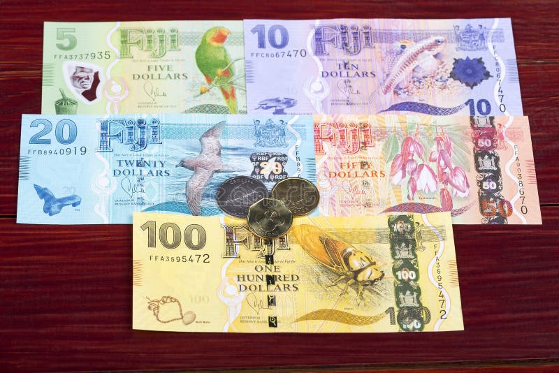 Fijian Dollars - Coins and Banknotes Stock Photo - Image of note ...