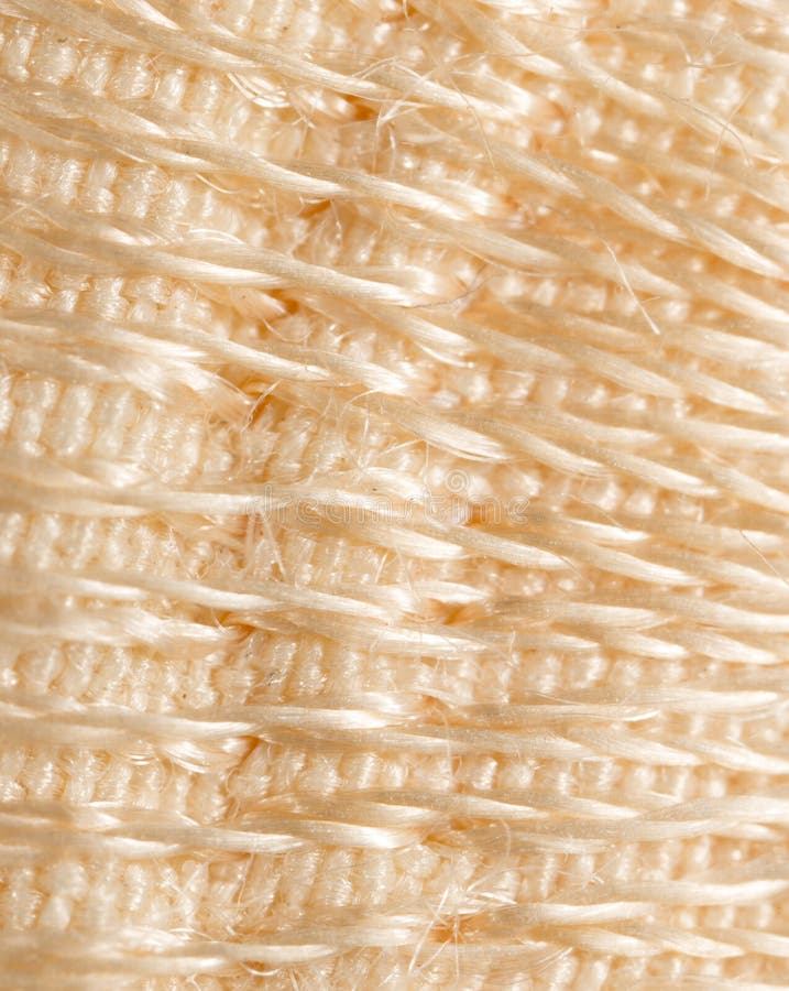 Filament on the Fabric As a Background. Macro Stock Image - Image of ...