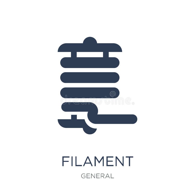 Filament Icon. Trendy Flat Vector Filament Icon on White Background ...