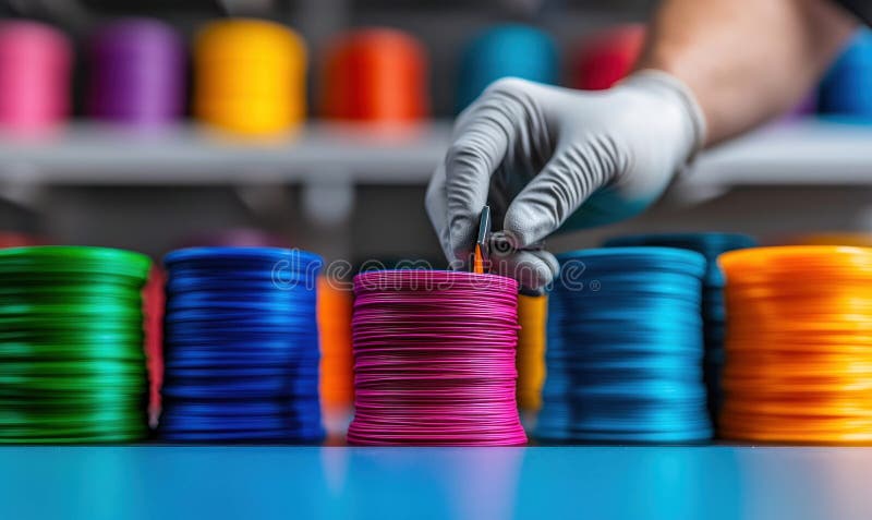 Filament Quality Check stock illustration. Illustration of prototype ...