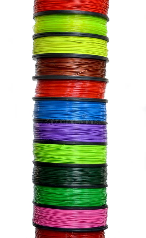 Filament Wire for 3D Printer Stock Photo - Image of produce, education ...