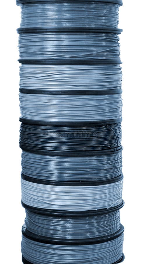 Filament Wire for 3D Printer Close-up. Reels of Filament Wire for 3D ...