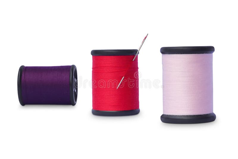 Filati cucirini variopinti fotografia stock. Immagine di rosso - 41416690