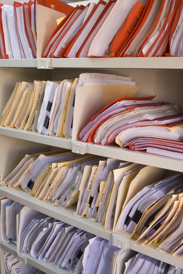 Files on Shelf stock image. Image of shelves, store, archive - 4134571