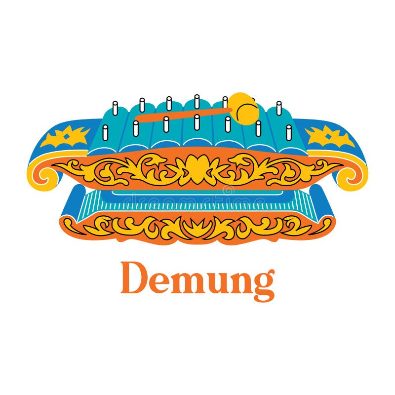Demung Gamelan Vector Illustration Stock Vector - Illustration of ...