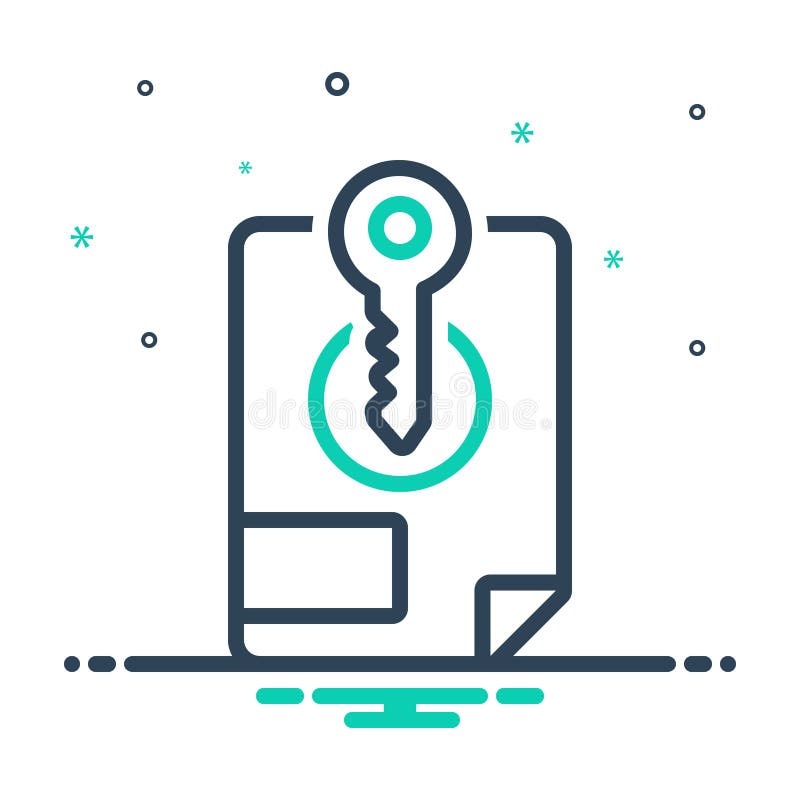 Mix Icon for File Access, Archive and File Stock Vector - Illustration ...