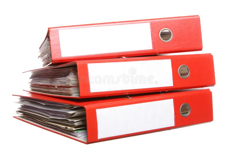 File Archive on White Background Stock Image - Image of business ...