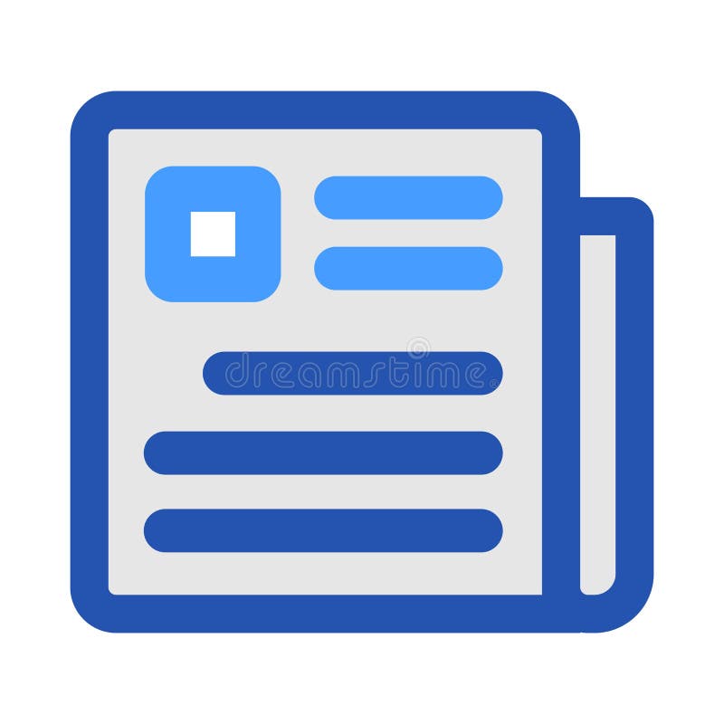 File Article, Document Paper News, Newspaper Icon Stock Illustration ...
