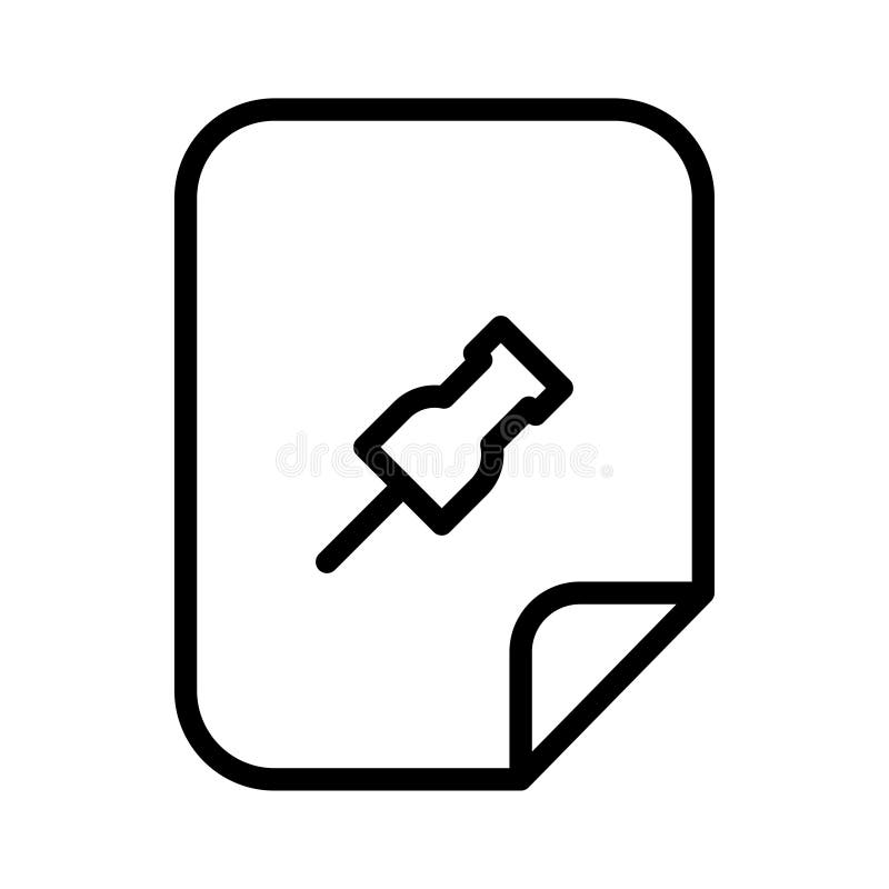 File attachment icon stock vector. Illustration of designed - 225349385