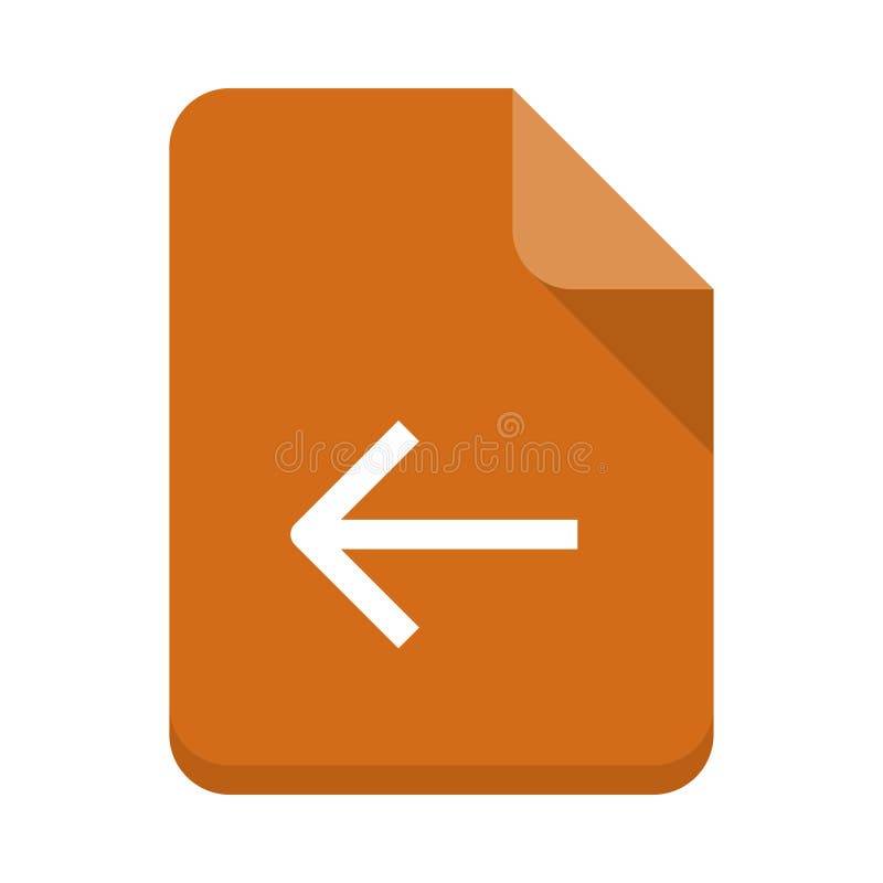 File back vector flat icon stock illustration. Illustration of ...