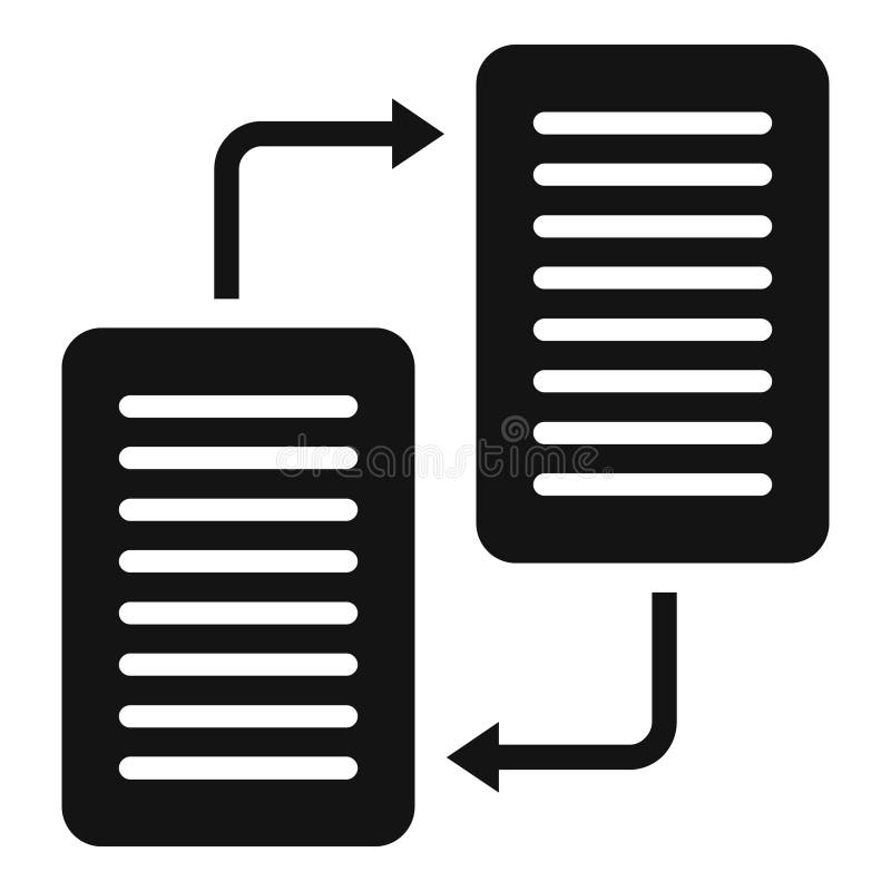 File Backup Icon Simple Vector Data Cloud Stock Vector Illustration Of File Data 281659663