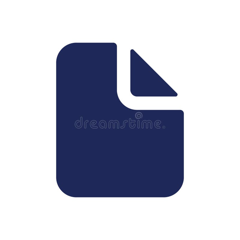 File black glyph ui icon stock vector. Illustration of file - 256666312