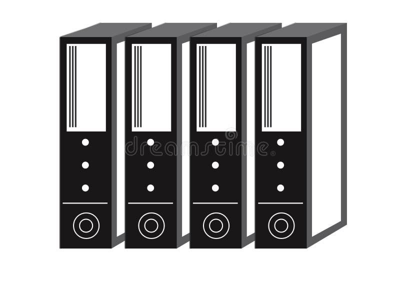 File Black stock vector. Illustration of folder, business - 36968410