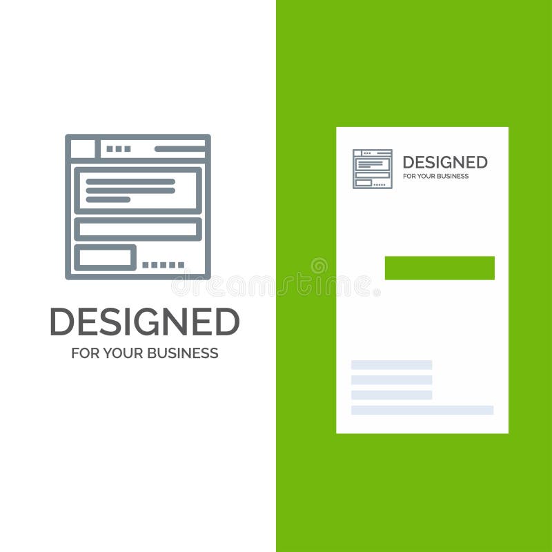 File, Browser, Computing, Code Grey Logo Design and Business Card ...