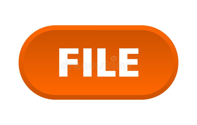 File button stock vector. Illustration of sign, white - 196837468
