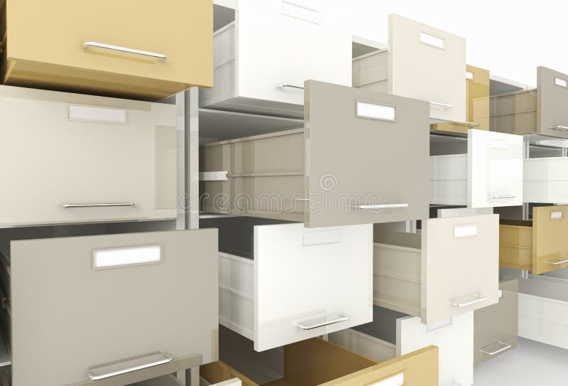 File cabinet stock illustration. Illustration of metal - 23149785