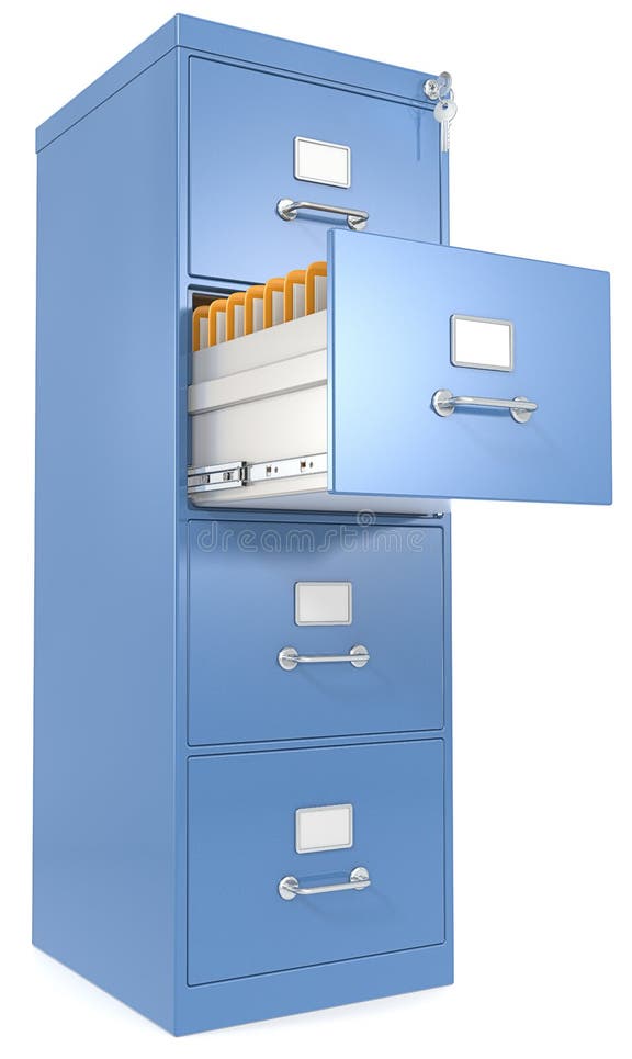 File Cabinet. stock illustration. Illustration of cabinet - 35851869