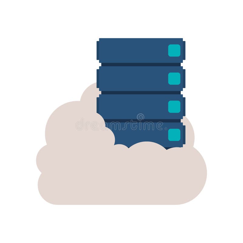 File Cabinet into the Cloud Stock Vector - Illustration of cloudscape ...