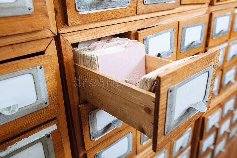 File cabinet drawer stock image. Image of intelligence - 68056035