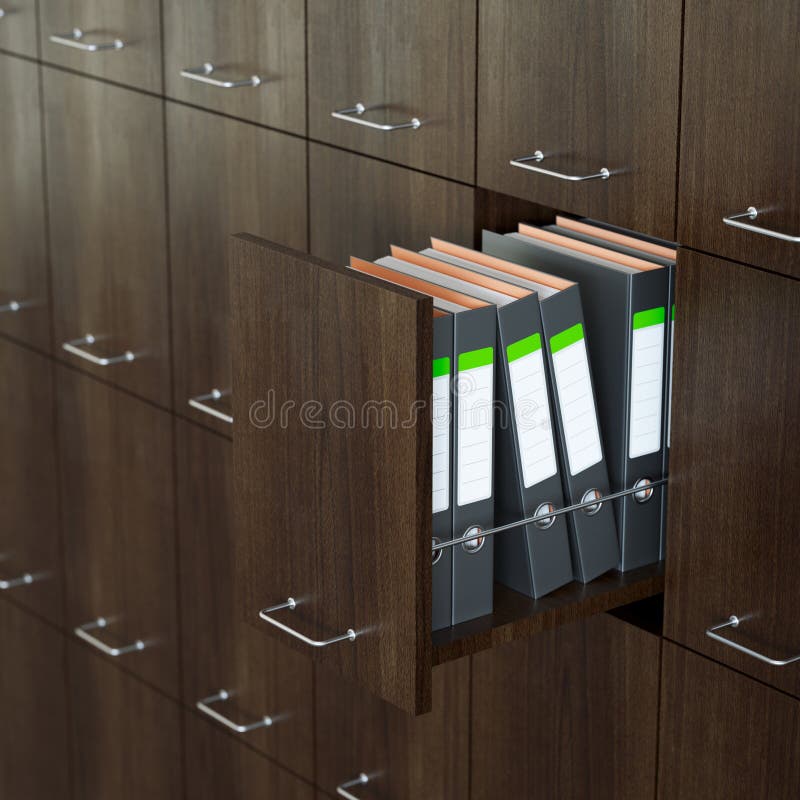 File cabinet stock photo. Image of file, brown, green - 45095316