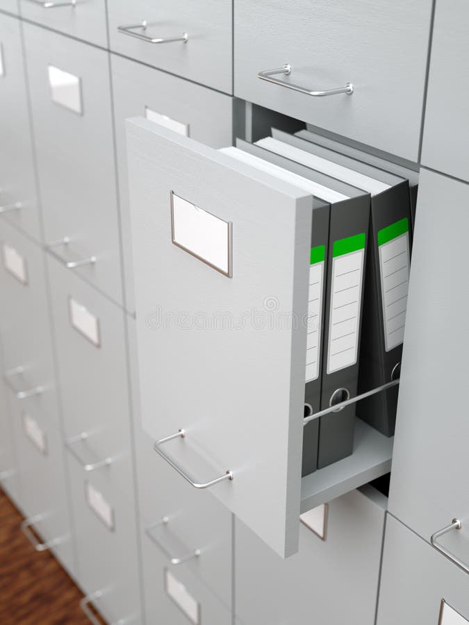File cabinet stock photo. Image of green, binder, document - 45095034