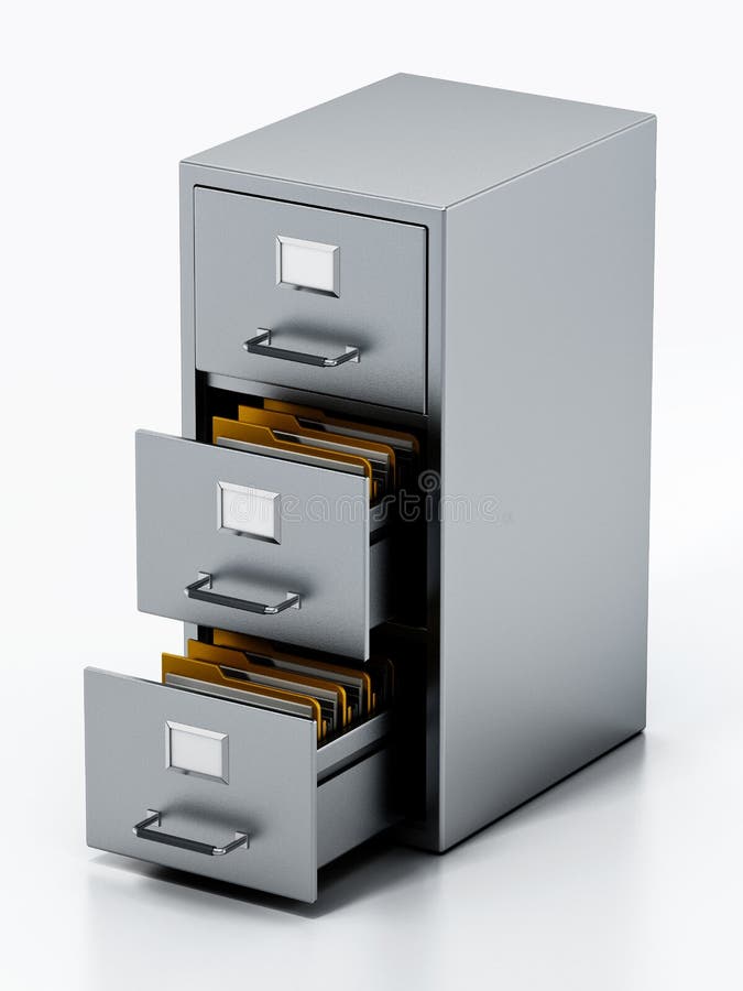 File cabinet stock illustration. Illustration of file - 13526692